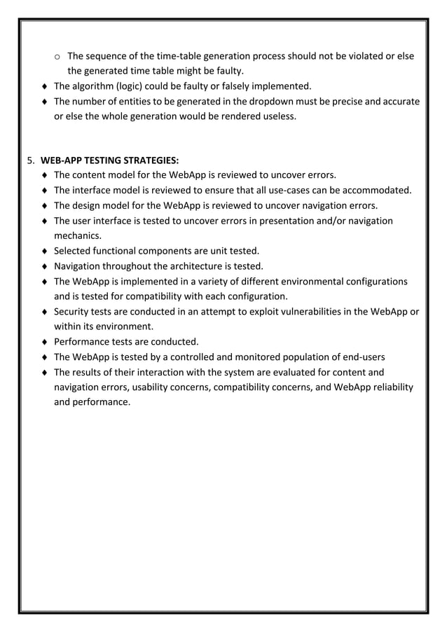 Time Table Management System Software Report | PDF