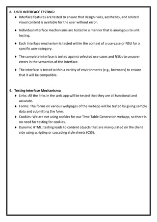 Time Table Management System Software Report | PDF