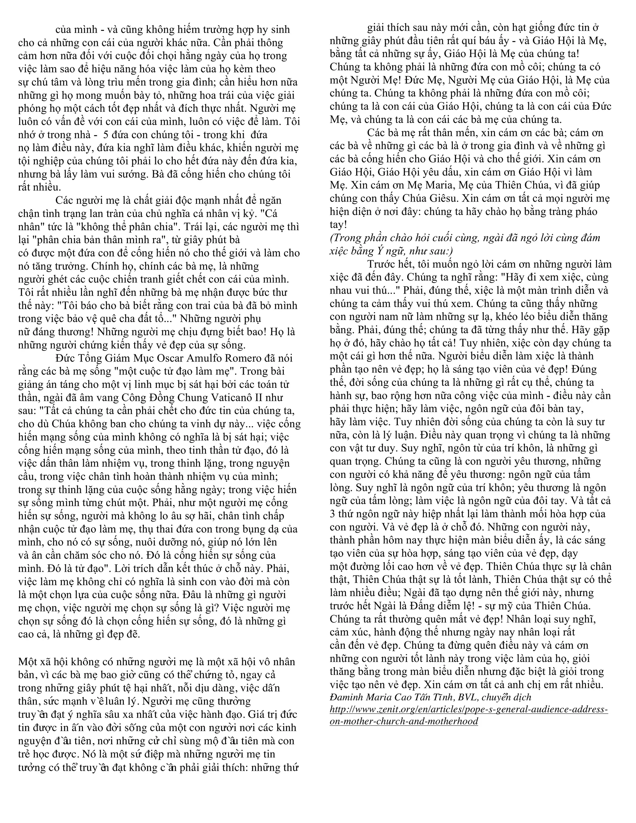 Thông Tin Mục Vụ 1 18-15 | PDF