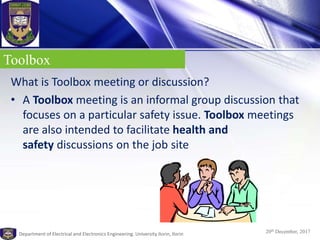 TTN 1.1 The Health and Safety Toolbox: How To Control Risk at Work ...