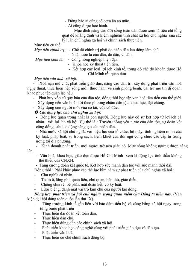 Tư tưởng hồ chí minh | DOC