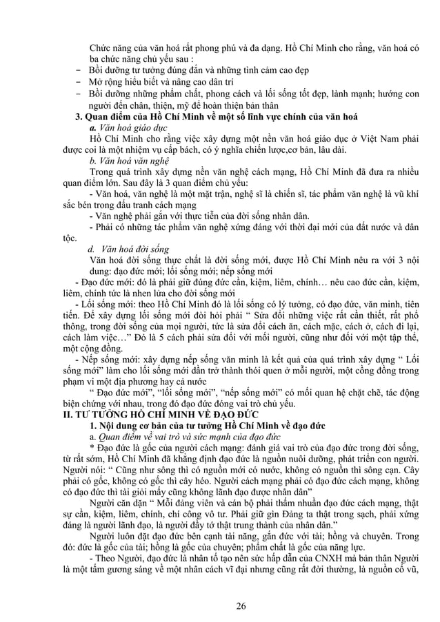 Tư tưởng hồ chí minh | DOC