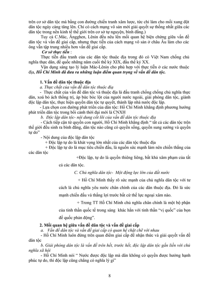 Tư tưởng hồ chí minh | DOC