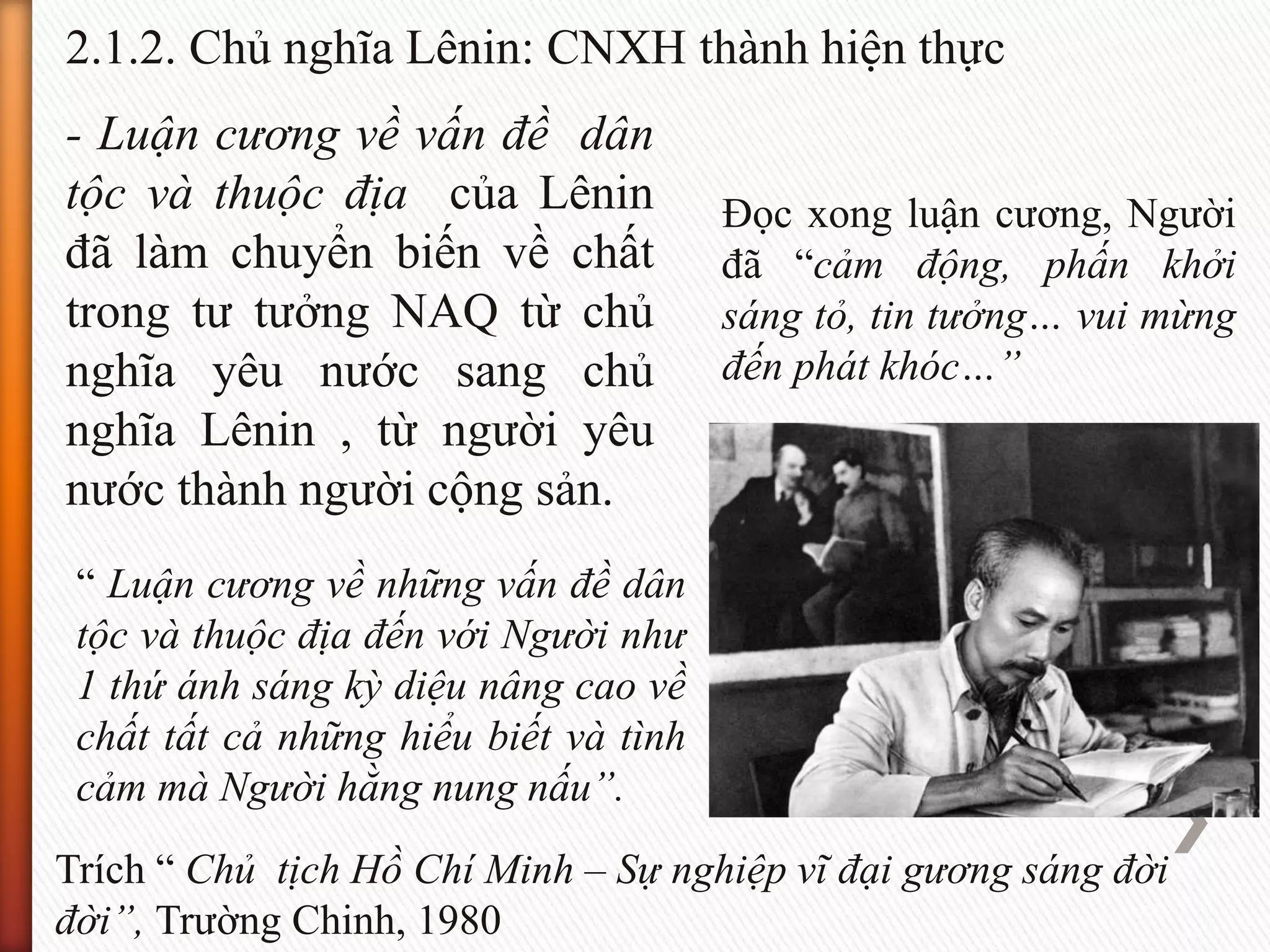 Phân tích luận điểm của Hồ Chí Minh: Bây giờ học thuyết nhiều, chủ ...