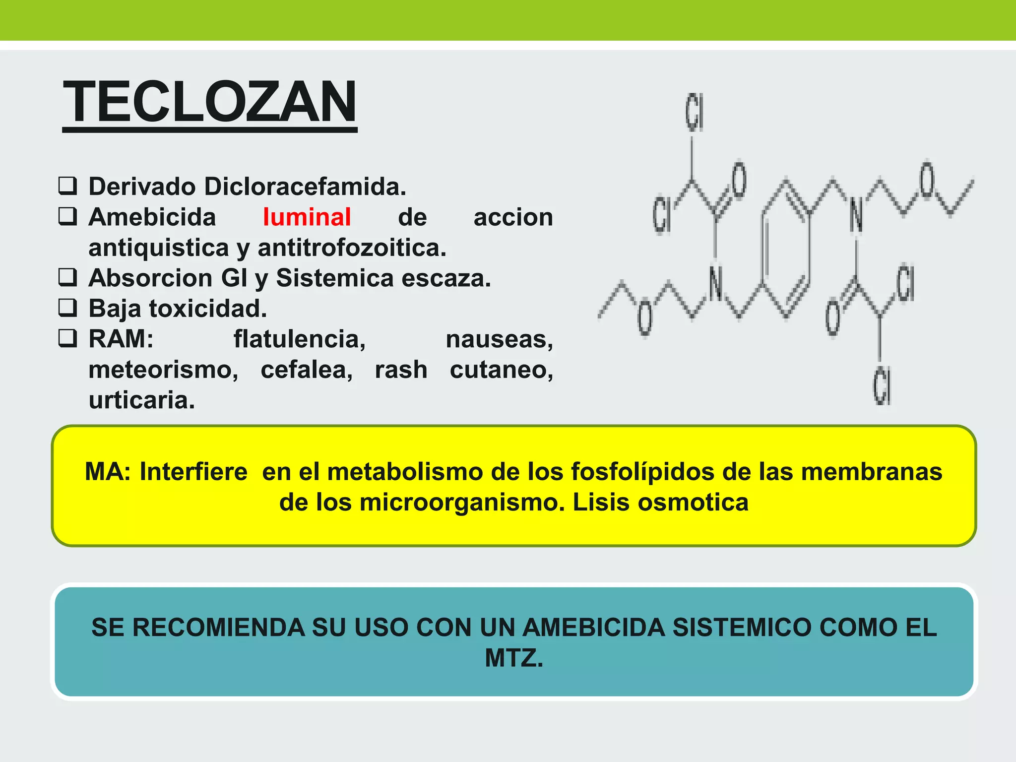 tratamiento para la amebiasis | PPTX