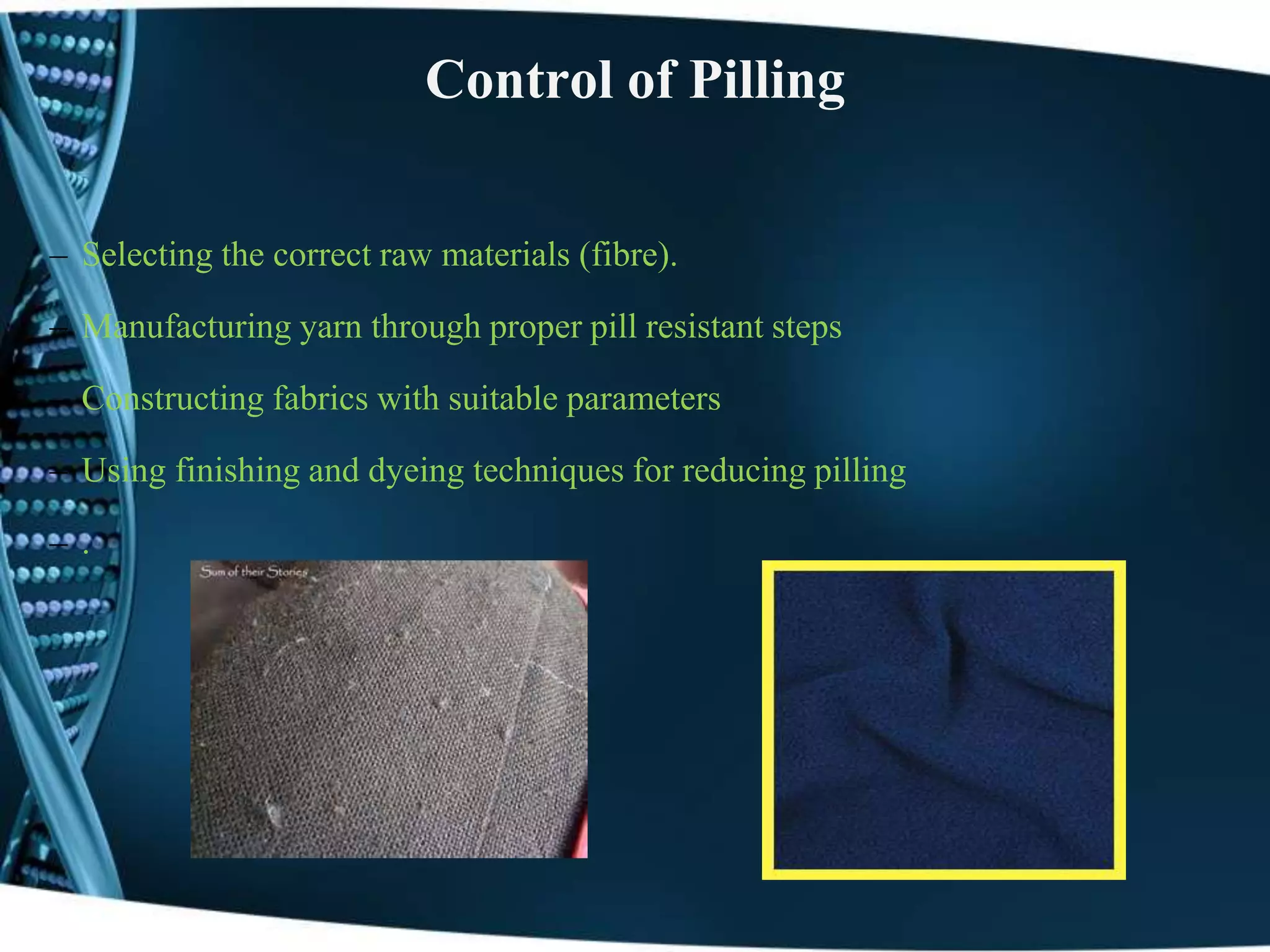 PERFORMANCE EVALUATION & TEXTILE MATERIAL ll | PPTX