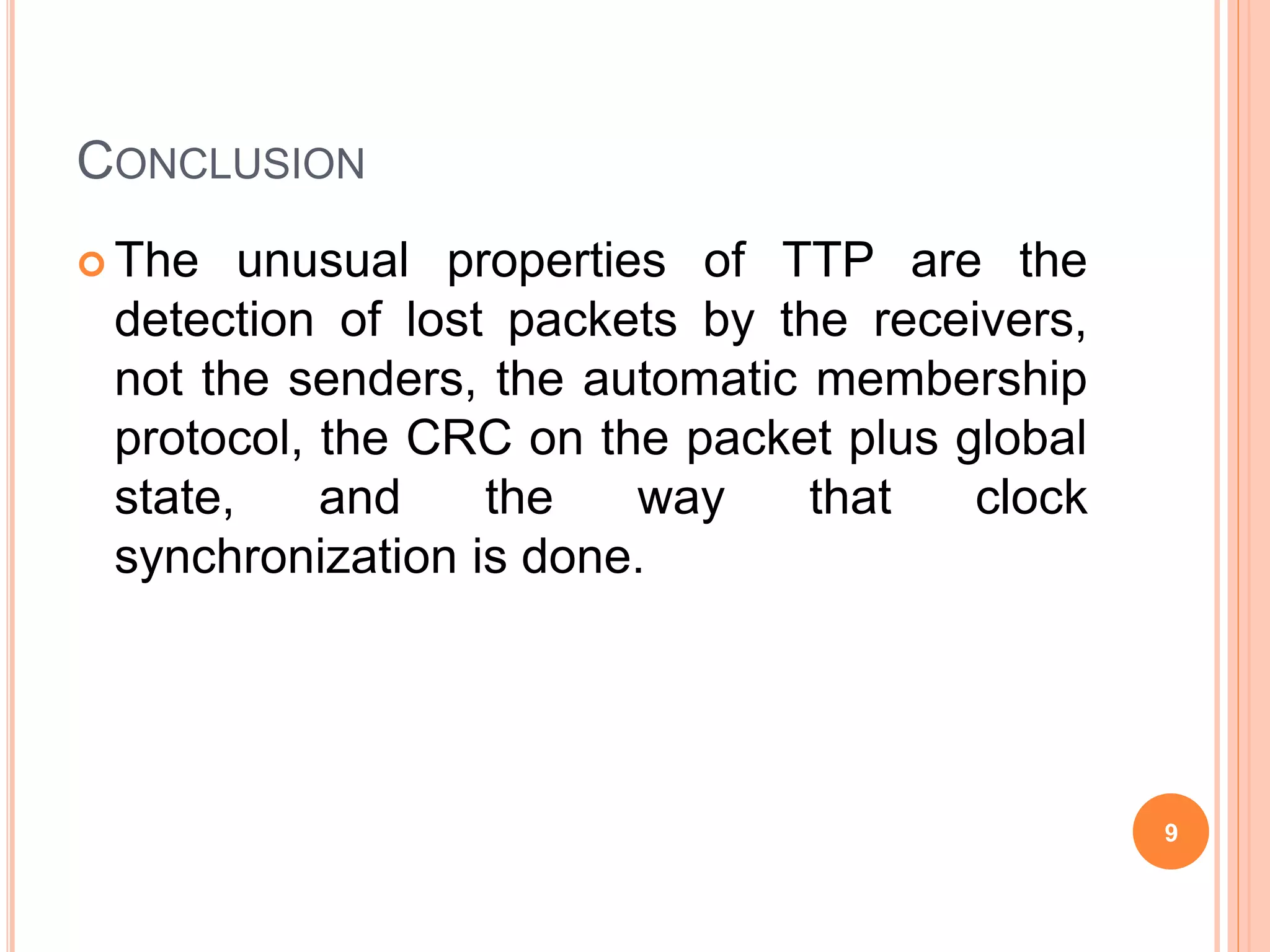 Time Triggered Protocol | PPT