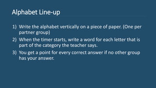 Part 3: General Activities | PPT