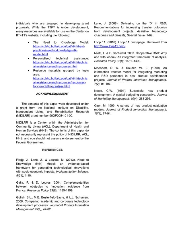 Technology Transfer: Plan for Success | PDF