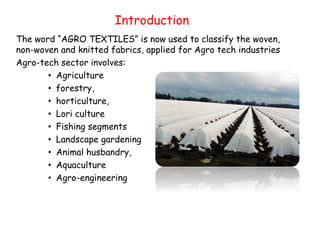 Agrotextiles | PPT