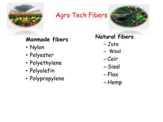 Agrotextiles | PPT