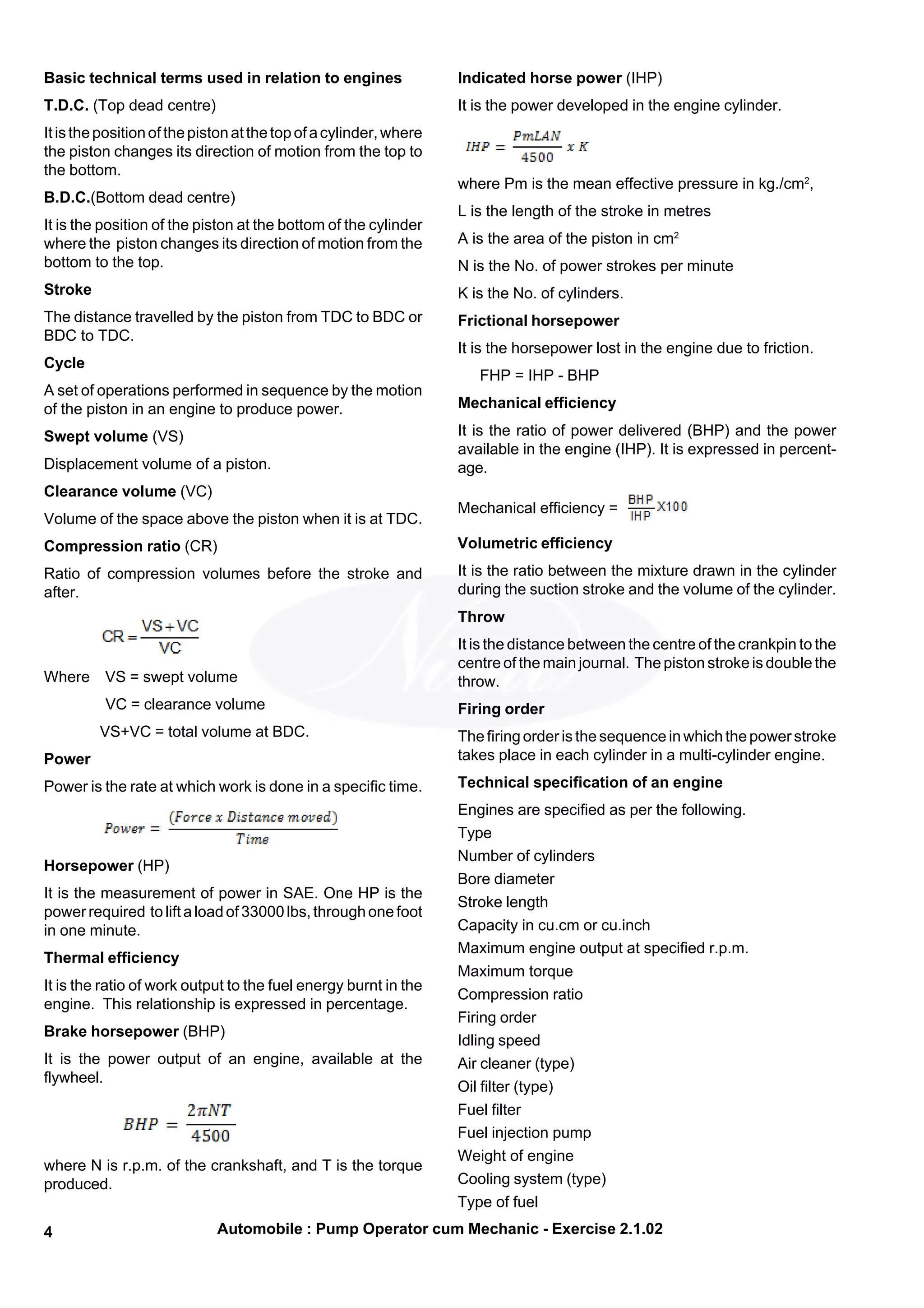 Tt pump operator cum mechanic | PDF
