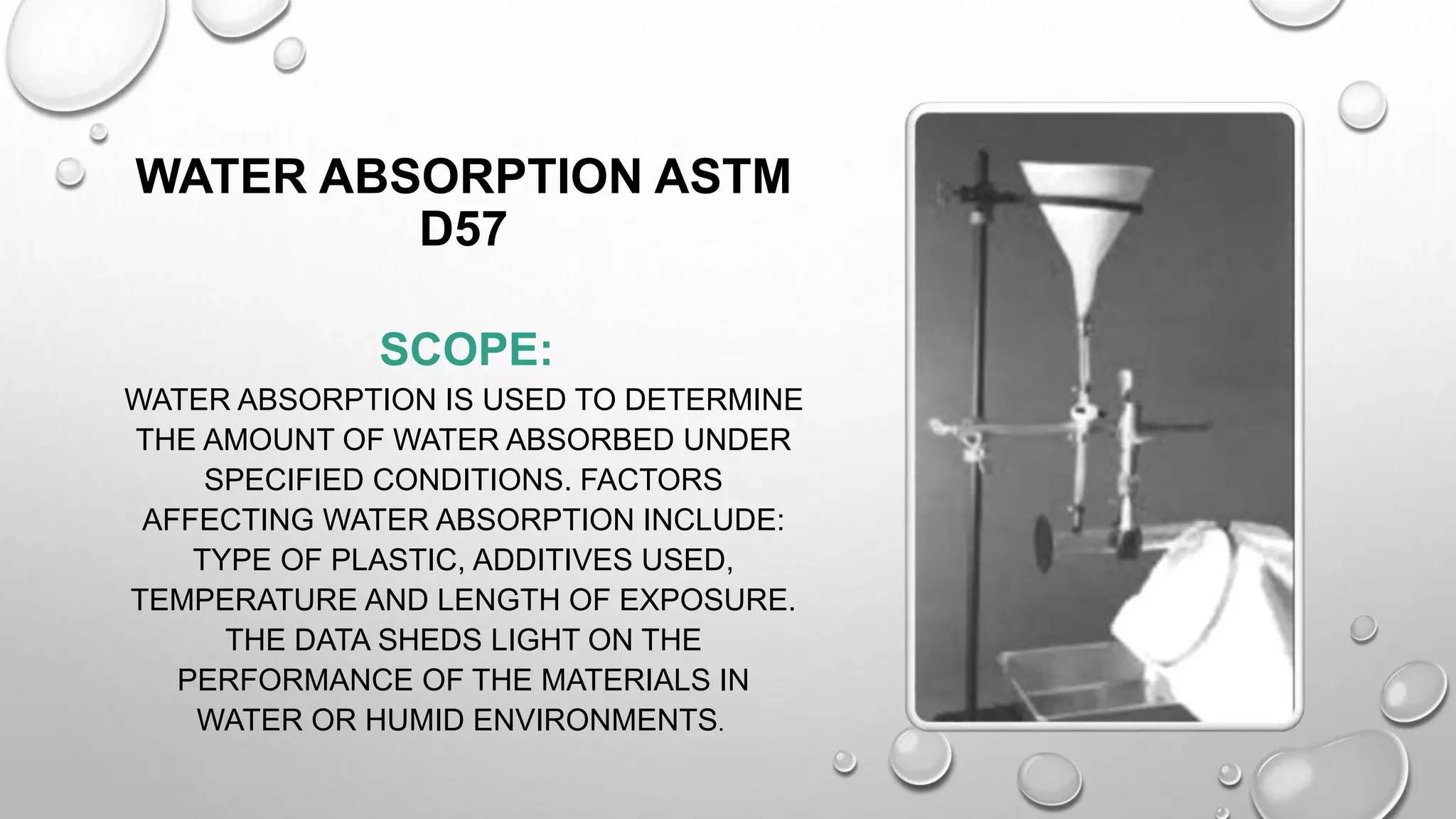 How to test absorbency of a fabric. | PPTX
