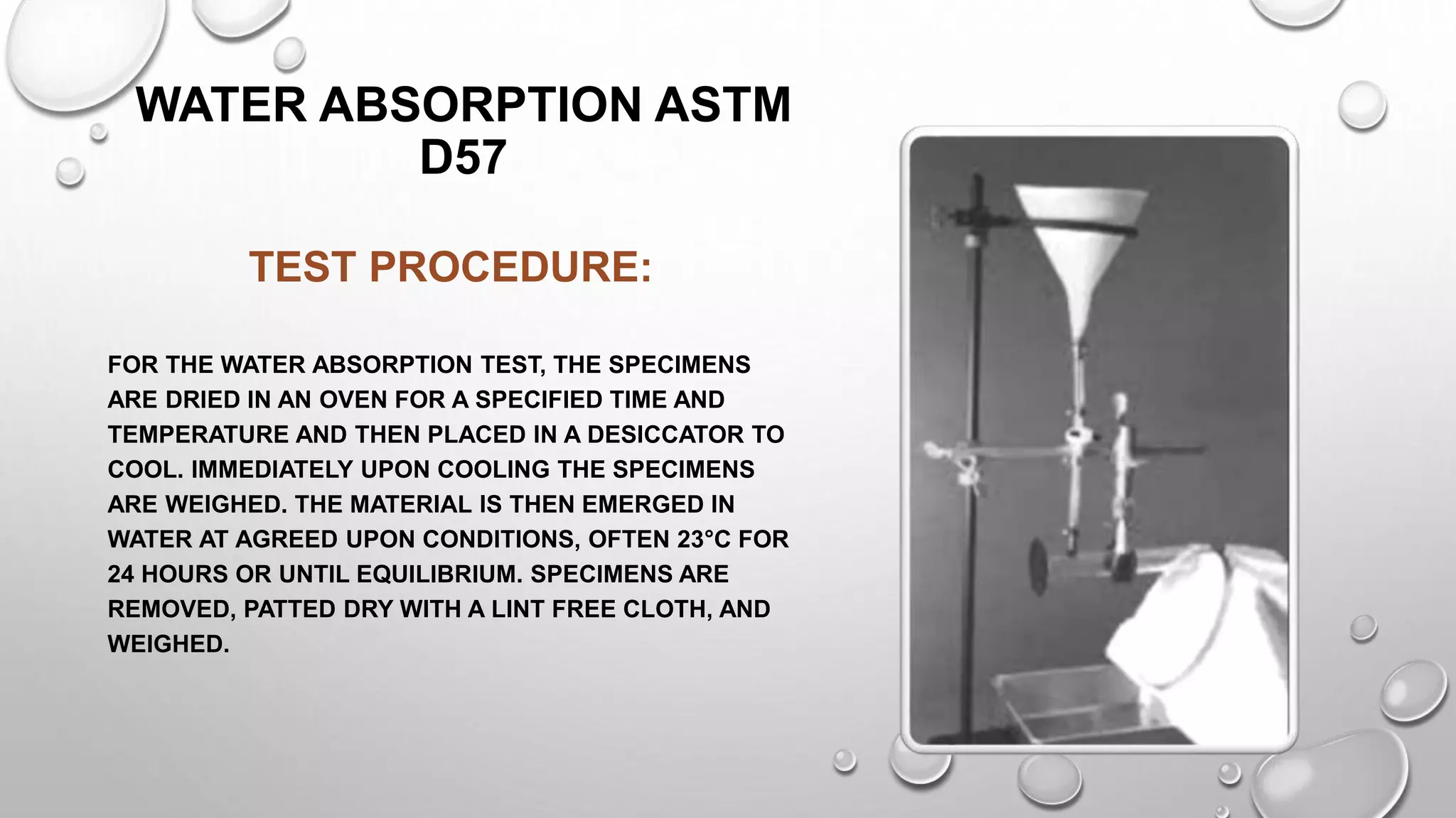 How to test absorbency of a fabric. | PPTX