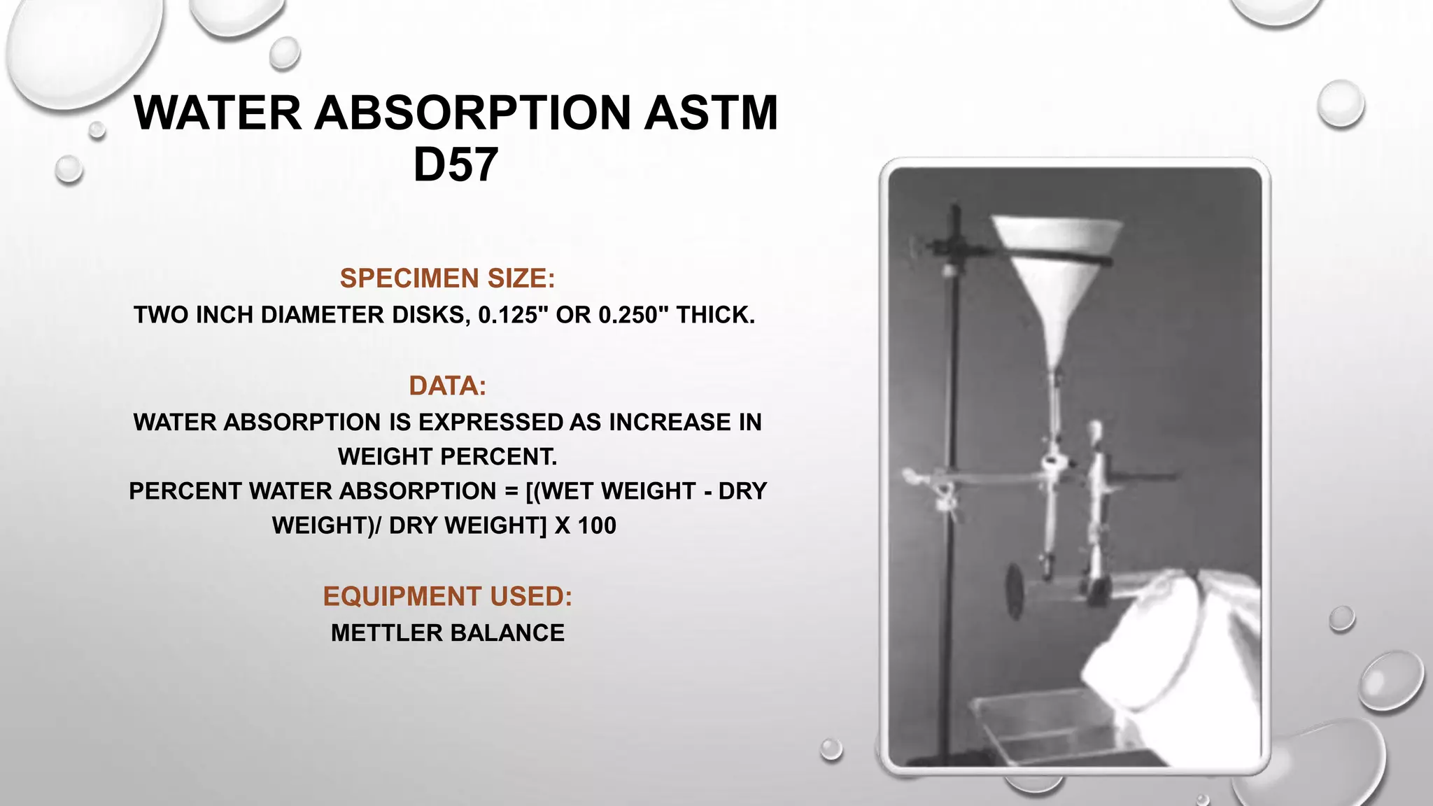 How to test absorbency of a fabric. | PPTX