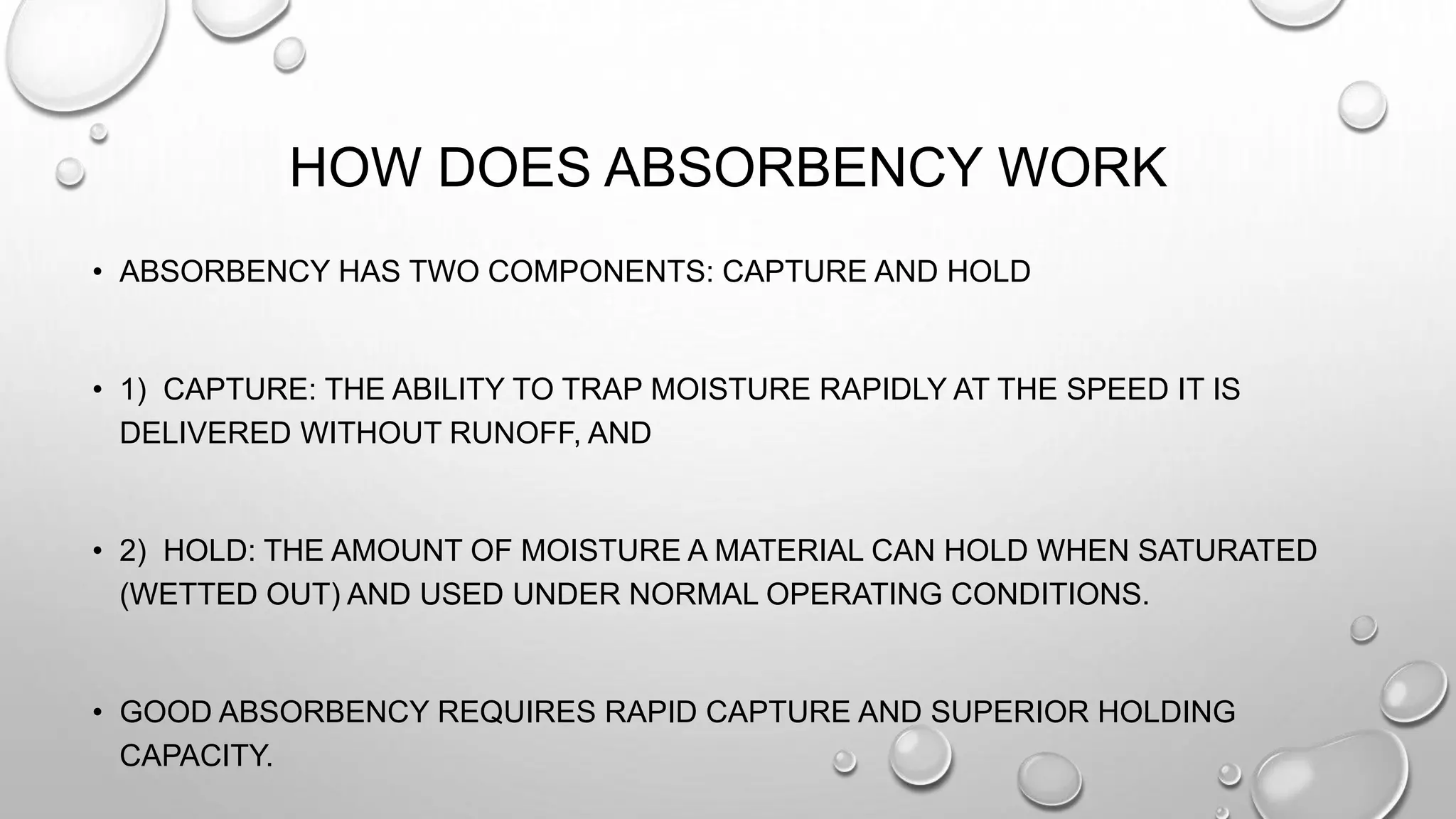 How to test absorbency of a fabric. | PPTX