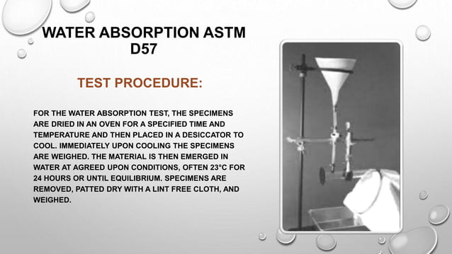 How to test absorbency of a fabric. | PPTX | Hair Care | Beauty