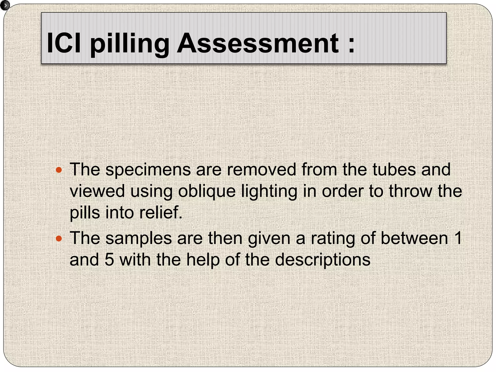 pillinng test & abrasion resistance | PPTX