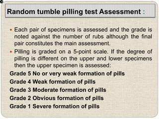 pillinng test & abrasion resistance | PPTX