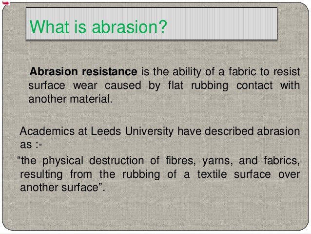 pillinng test & abrasion resistance