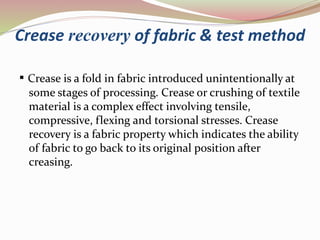 crease Recovery | PPTX