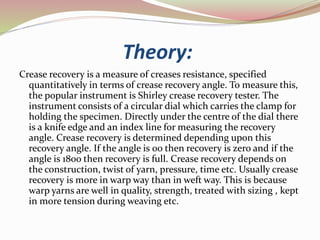 crease Recovery | PPTX