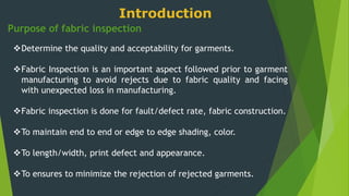 Fabric Inspection System (TTQC) | PPTX