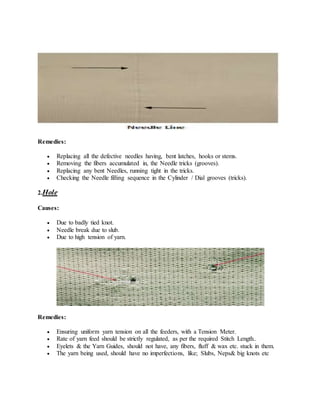 faults of fabric woven and knitting | PDF