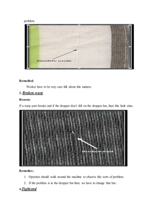 faults of fabric woven and knitting | PDF