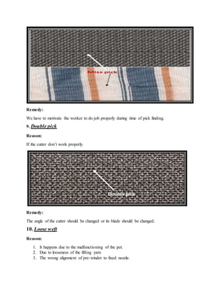 faults of fabric woven and knitting | DOCX