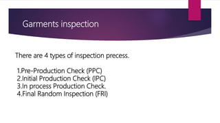 Garments Inspection | PPTX