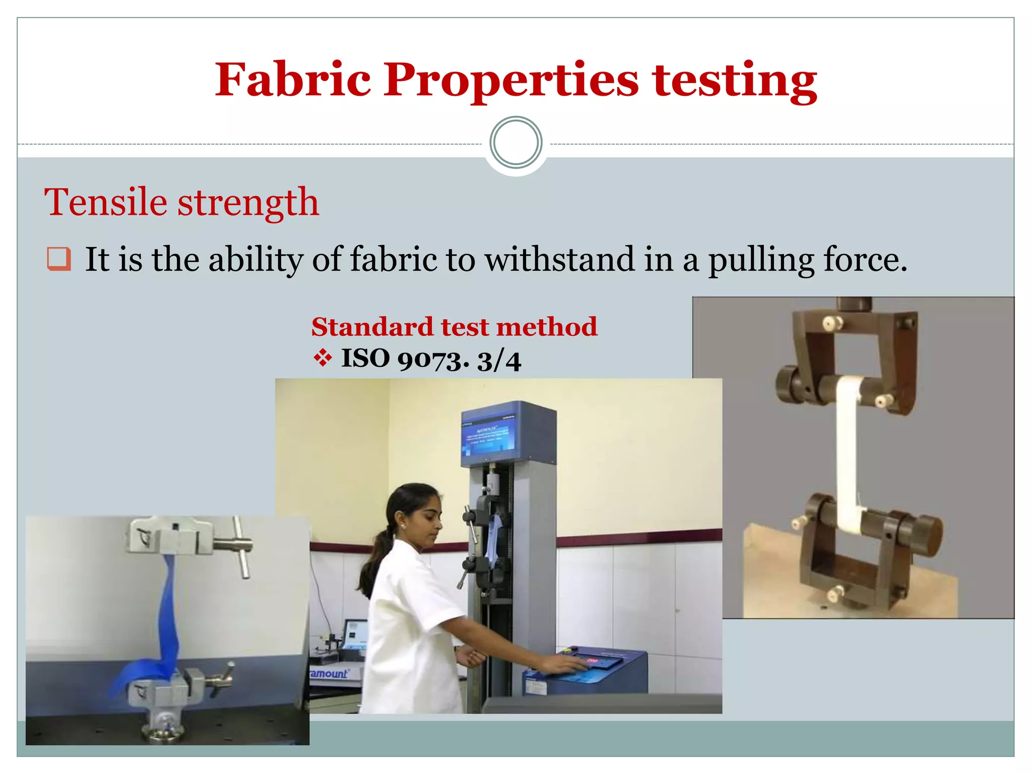 Fabric Testing and quality control | PPTX