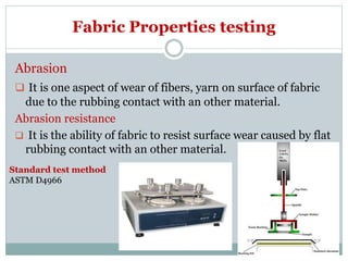 Fabric Testing and quality control | PPTX