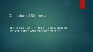 Stiffness(bending length) of Fabric and Test Method | PPTX