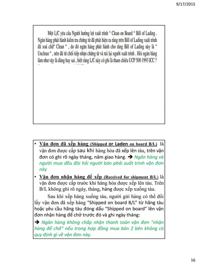 TTQT - Kỹ thuật kiểm tra Bộ chứng từ và cách phòng tránh bất đồng BCT thanh toán theo L/C | PDF