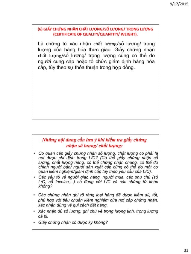 TTQT - Kỹ thuật kiểm tra Bộ chứng từ và cách phòng tránh bất đồng BCT thanh toán theo L/C | PDF