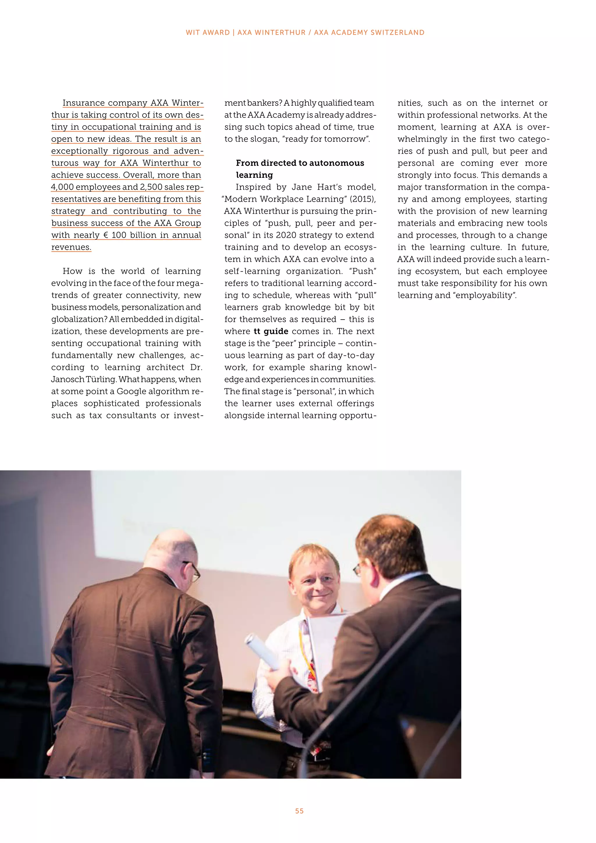 Axa Winterthur uses TTS products for digitalisation preparation | PDF