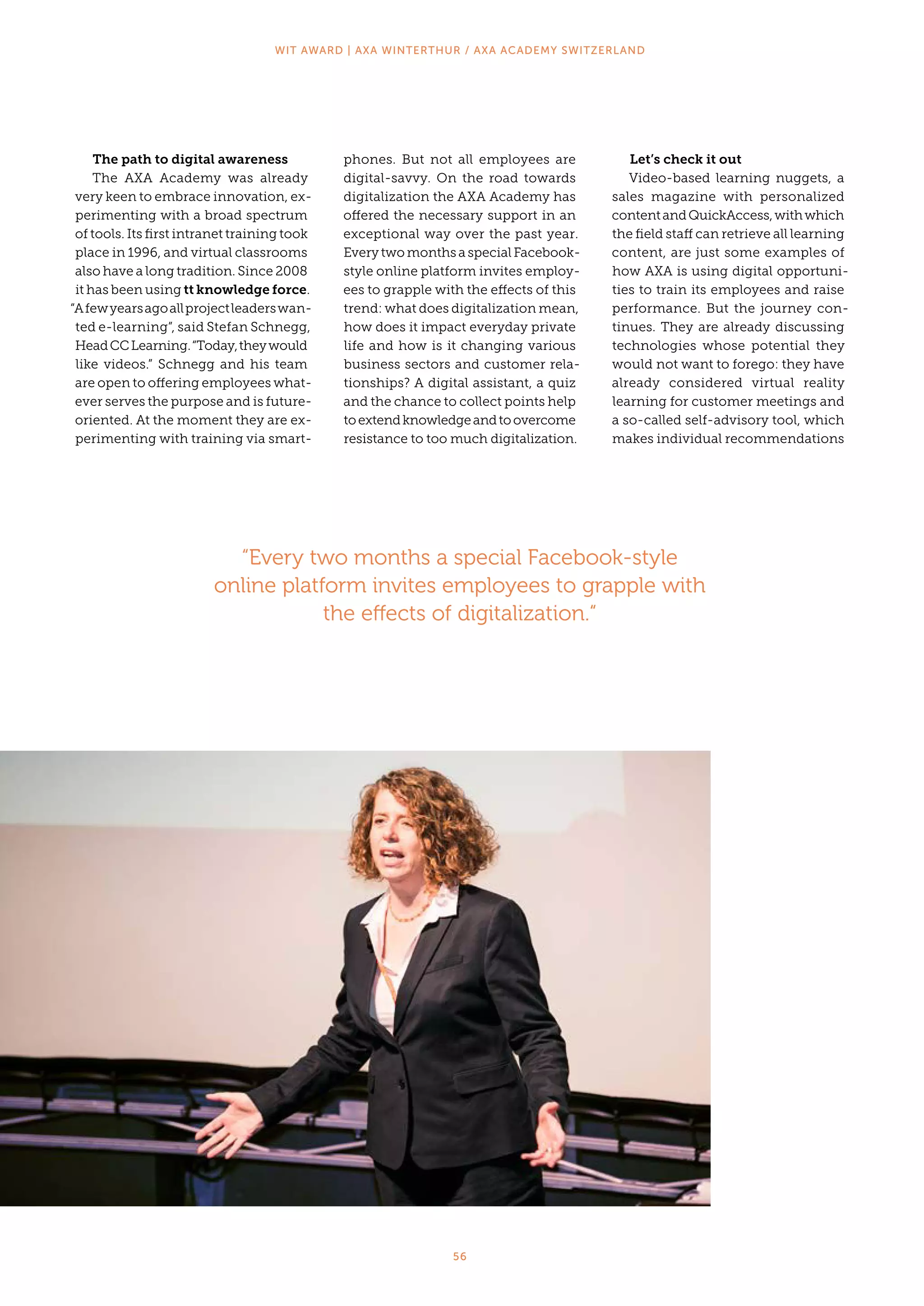 Axa Winterthur uses TTS products for digitalisation preparation | PDF