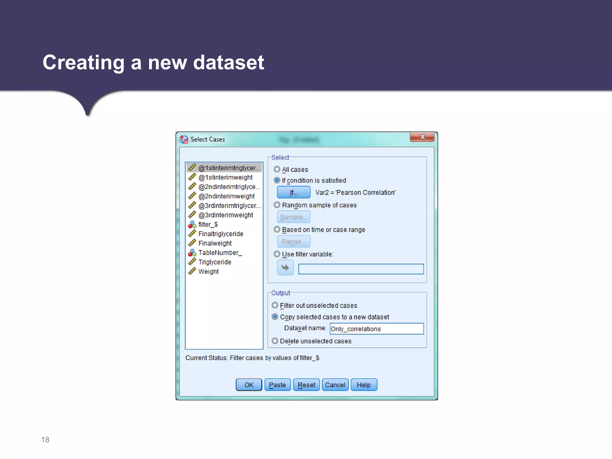 Tech Tip: Output Management System (OMS) in IBM SPSS Statistics | PDF