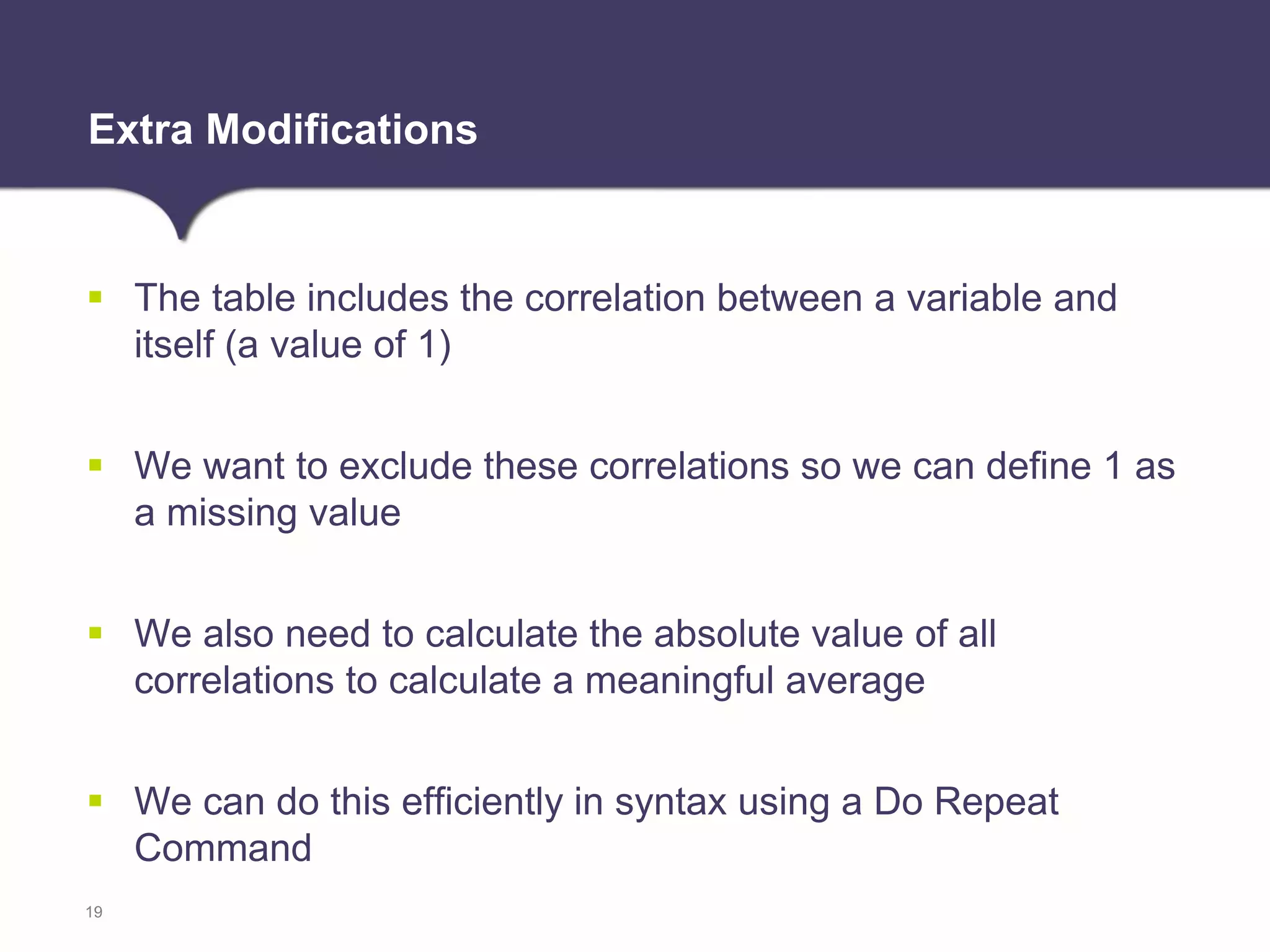 Tech Tip: Output Management System (OMS) in IBM SPSS Statistics | PDF