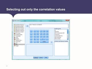 Tech Tip: Output Management System (OMS) in IBM SPSS Statistics | PDF