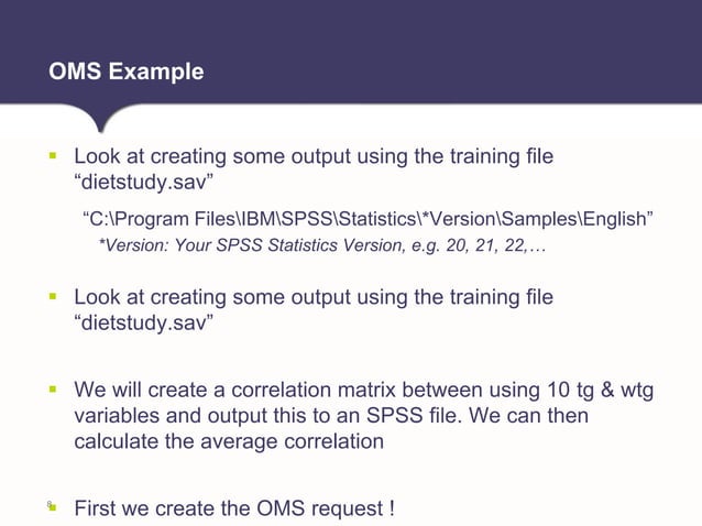 Tech Tip: Output Management System (OMS) in IBM SPSS Statistics | PDF | Computing | Technology ...