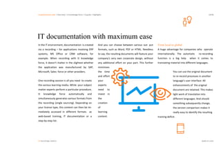 Tts performance suite brochure | PPT
