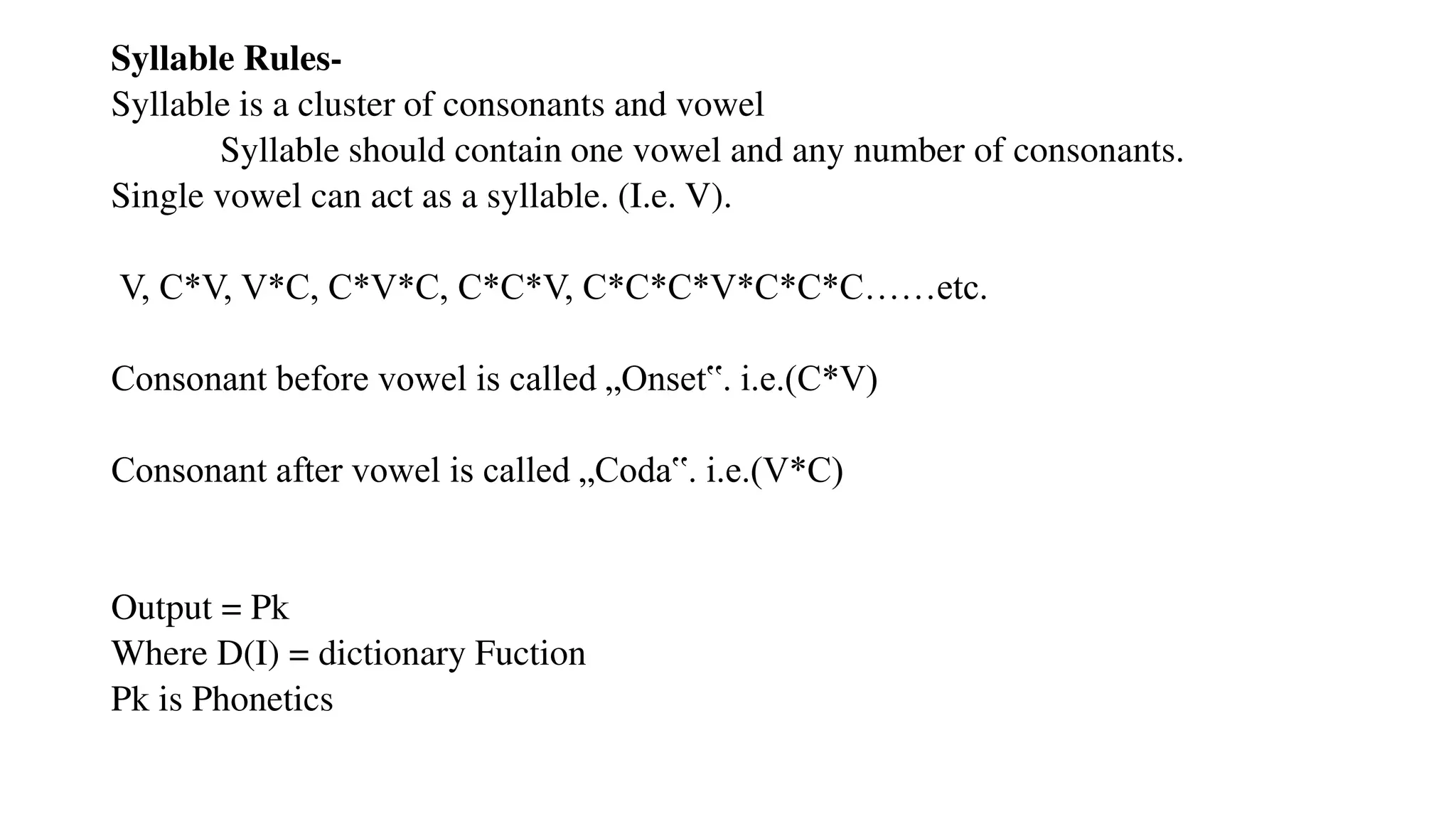 Comparative study of Text-to-Speech Synthesis for Indian Languages by using Syllable Approach | PPT