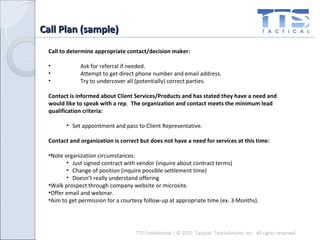 TTS strategic campaign process | PPT