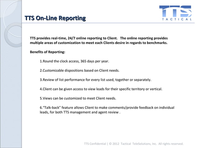 TTS strategic campaign process | PPT