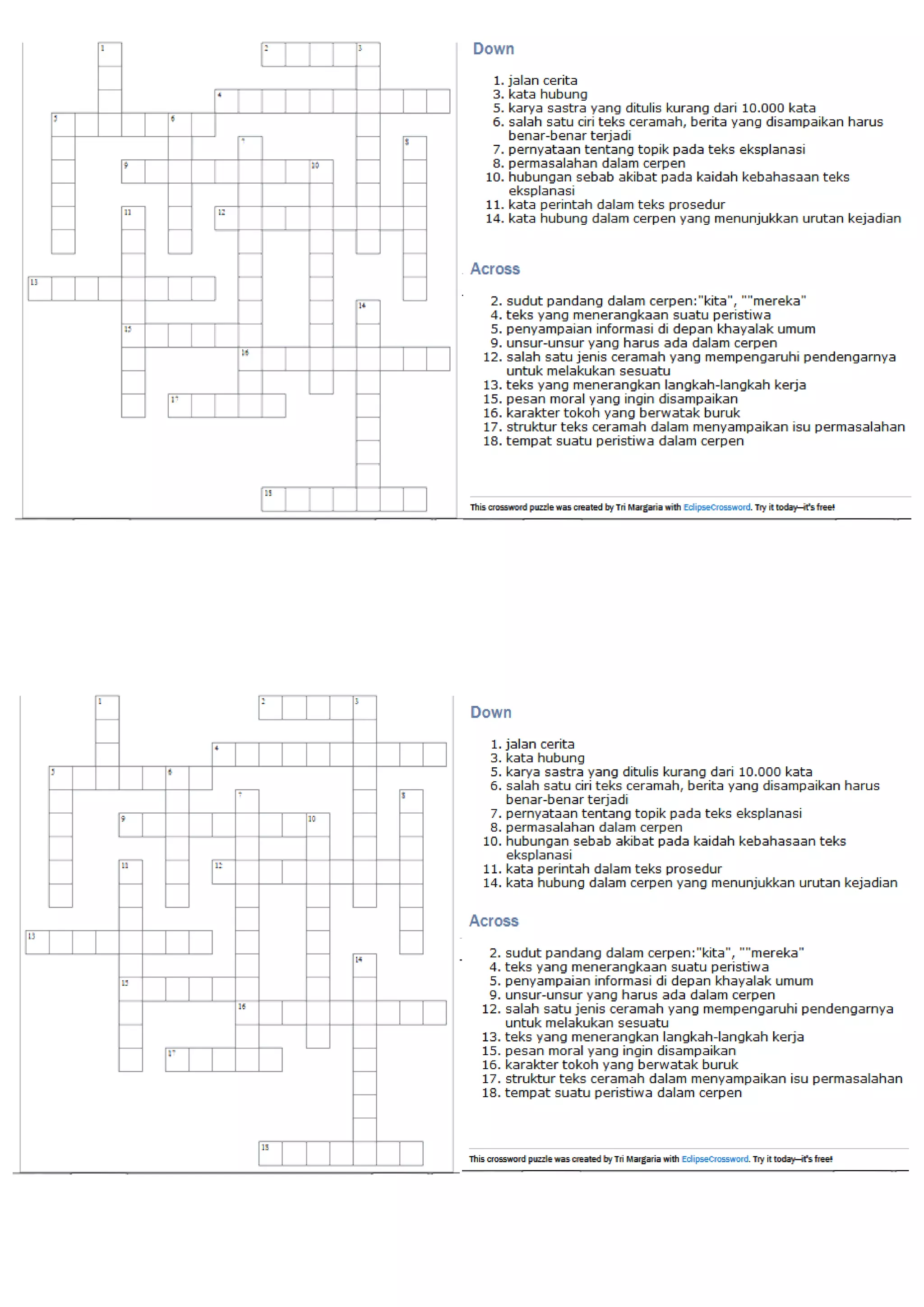 Kuis teks prosedur cerpen | PDF