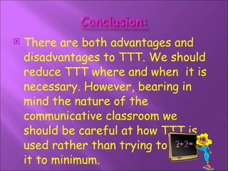 Teacher Talk Time | PPT