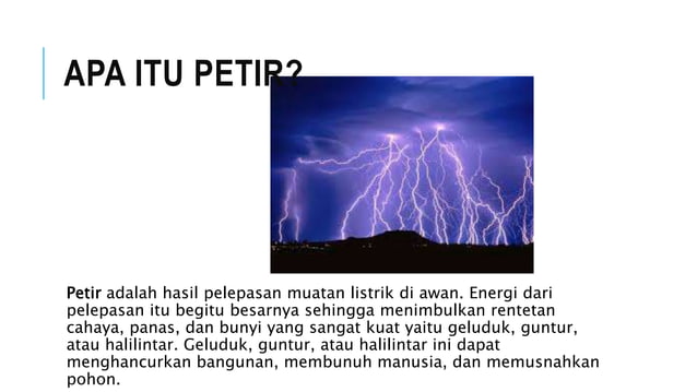 Fenomena Petir | PPT