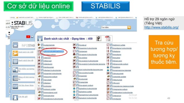 Giới thiệu một số nguồn thông tin thuốc và TLTK trong thực hành Dược lâm sàng | PPTX